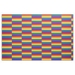 LGBT Pride Flag Rainbow Stripes Fabric | Zazzle
