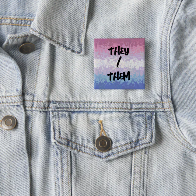 Trippy Ripply Groovy Eccentric Bigender Pride Flag Button | Zazzle