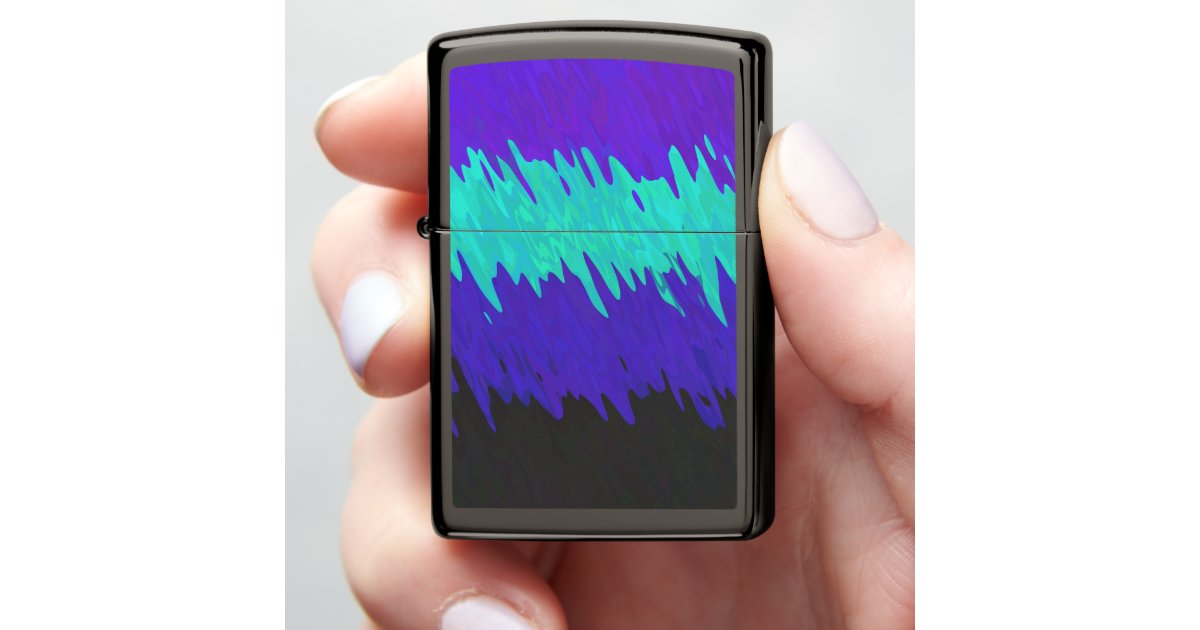 Trippy Squiggly Abstract Alexigender Pride Flag Zippo Lighter | Zazzle