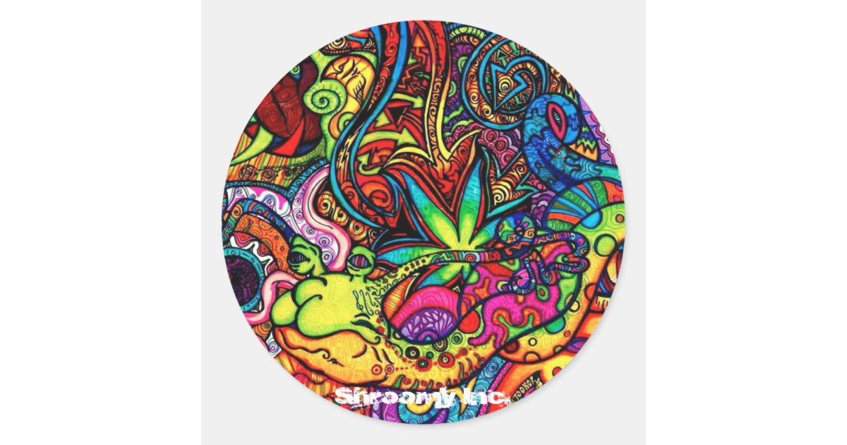 Trippy Sticker | Zazzle