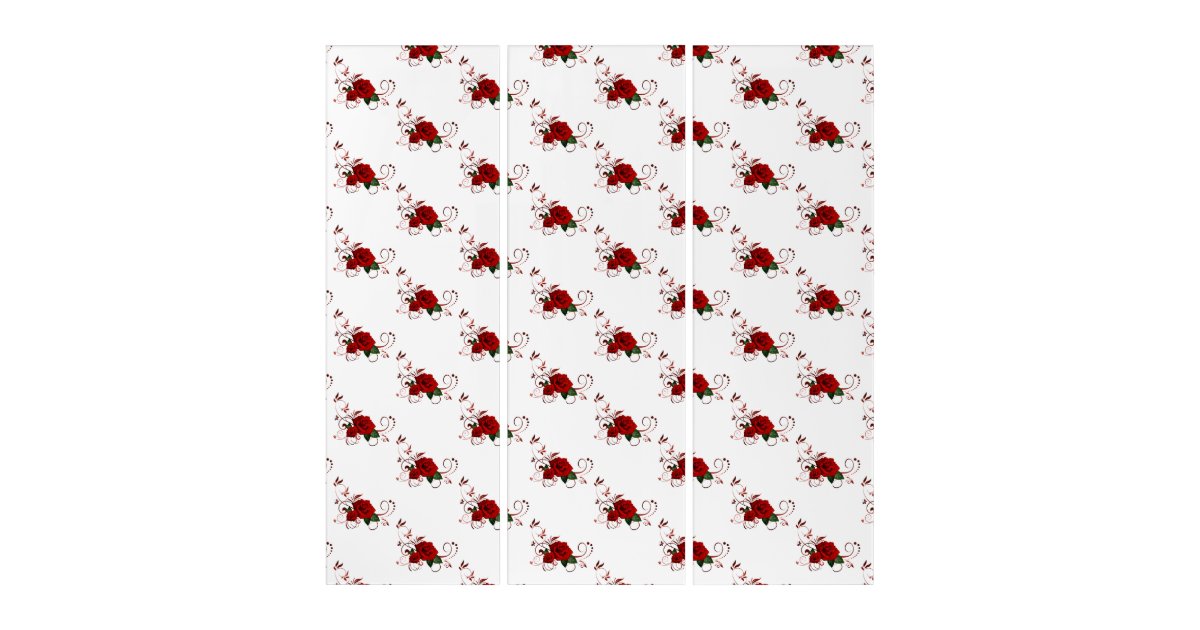 Triptych Red Hearts | Zazzle