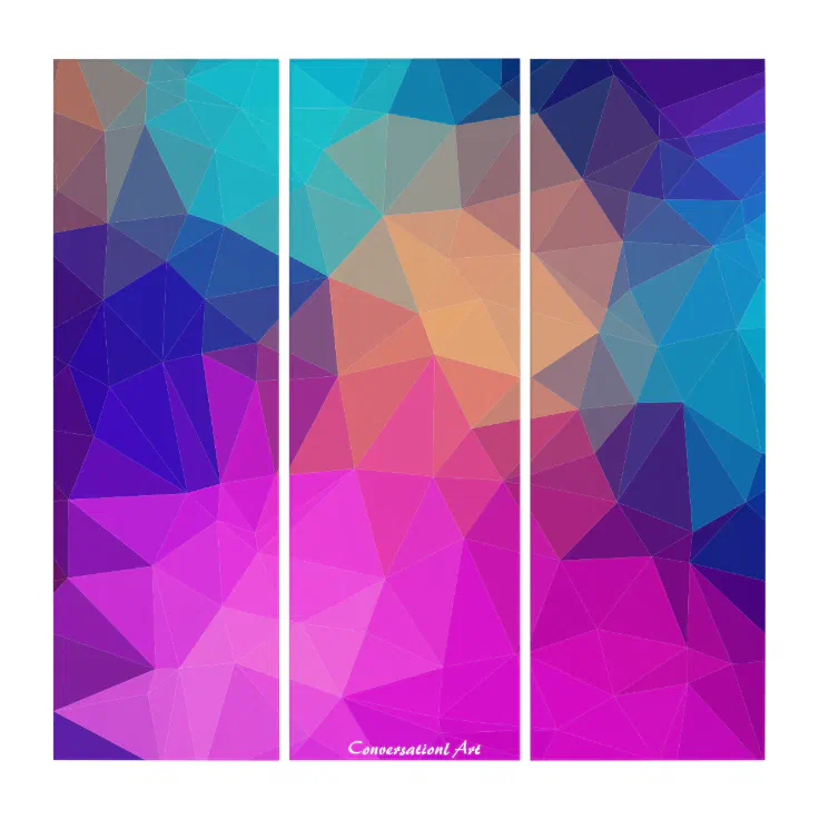 Triptych Wall Art -Conversational Art Piece | Zazzle