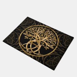 Triquetra Tree of life Doormat | Zazzle
