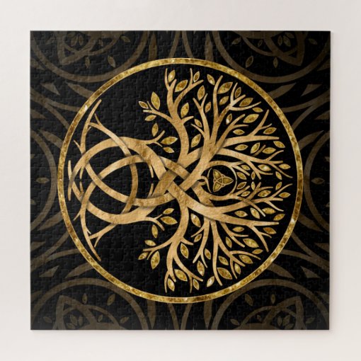 Triquetra Tree of life Jigsaw Puzzle | Zazzle