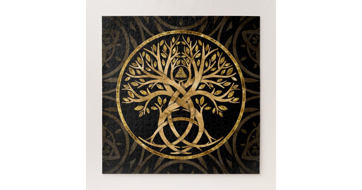 Triquetra Tree of life Jigsaw Puzzle | Zazzle