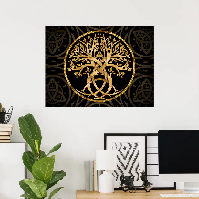Triquetra Tree of life Poster | Zazzle