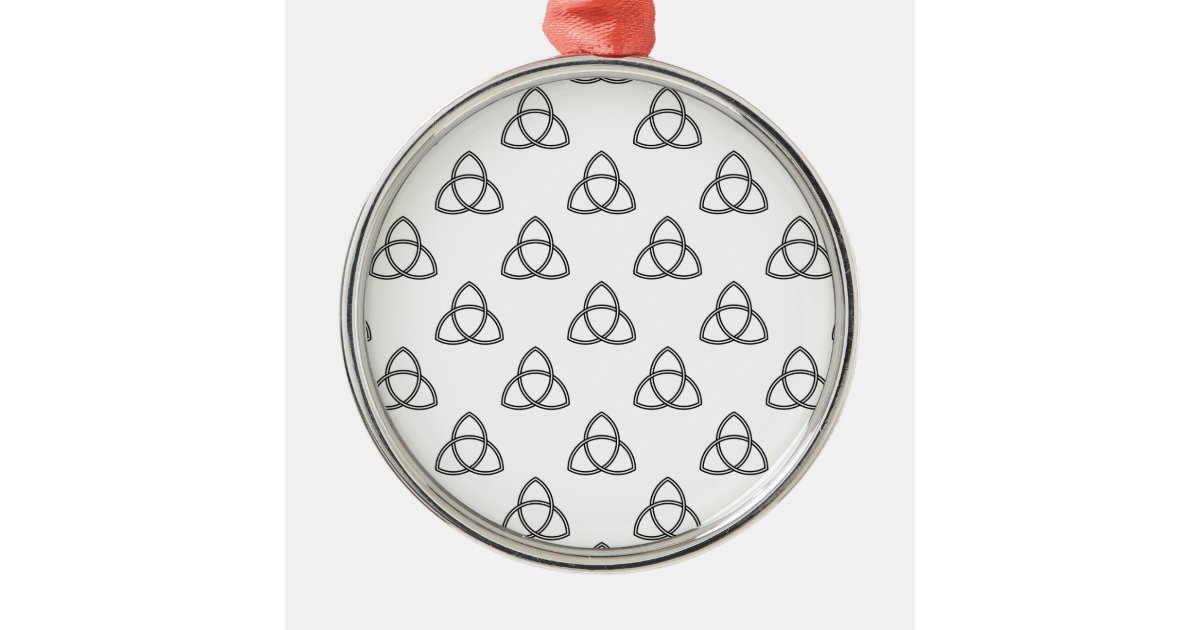 Triquetra Vesica Symbol Metal Ornament | Zazzle
