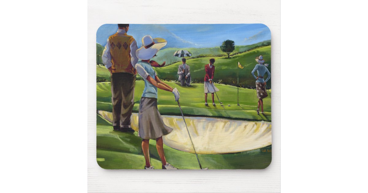 Trish Biddle - Ladies Golf Mouse Pad | Zazzle