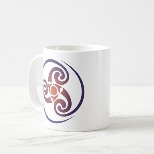 Triskele, Triple Spiral, Triskelion Symbol Celtic Coffee Mug | Zazzle