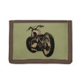 Triumph Bobber Motorbike Tri-fold Wallet | Zazzle