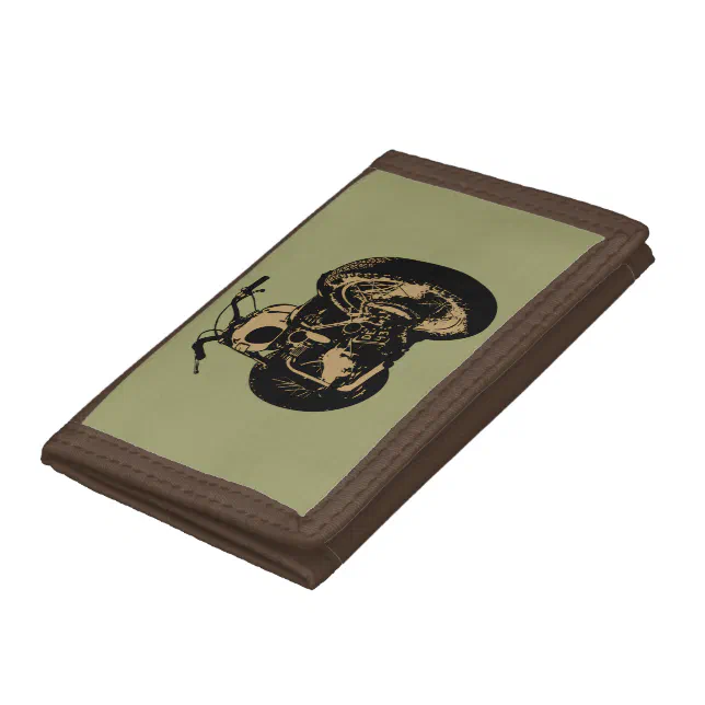 Triumph Bobber Motorbike Tri-fold Wallet | Zazzle