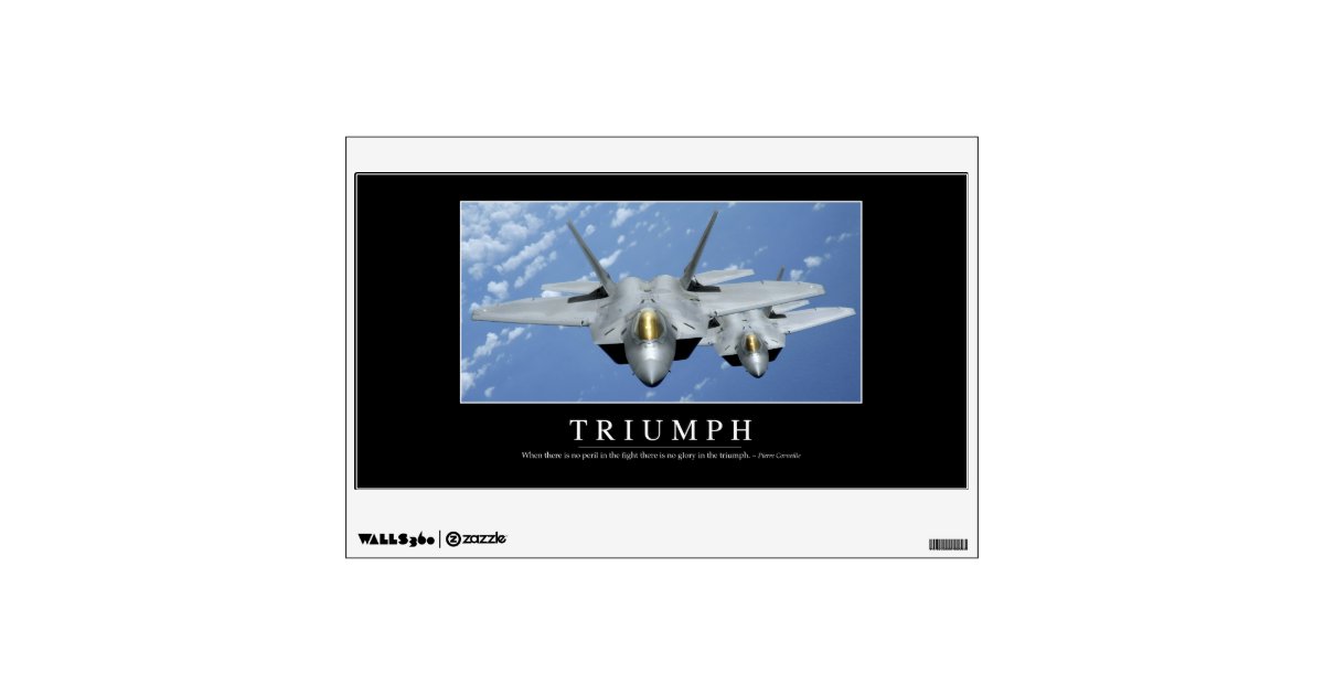 Triumph:: Inspirational Quote 2 Wall Decal | Zazzle
