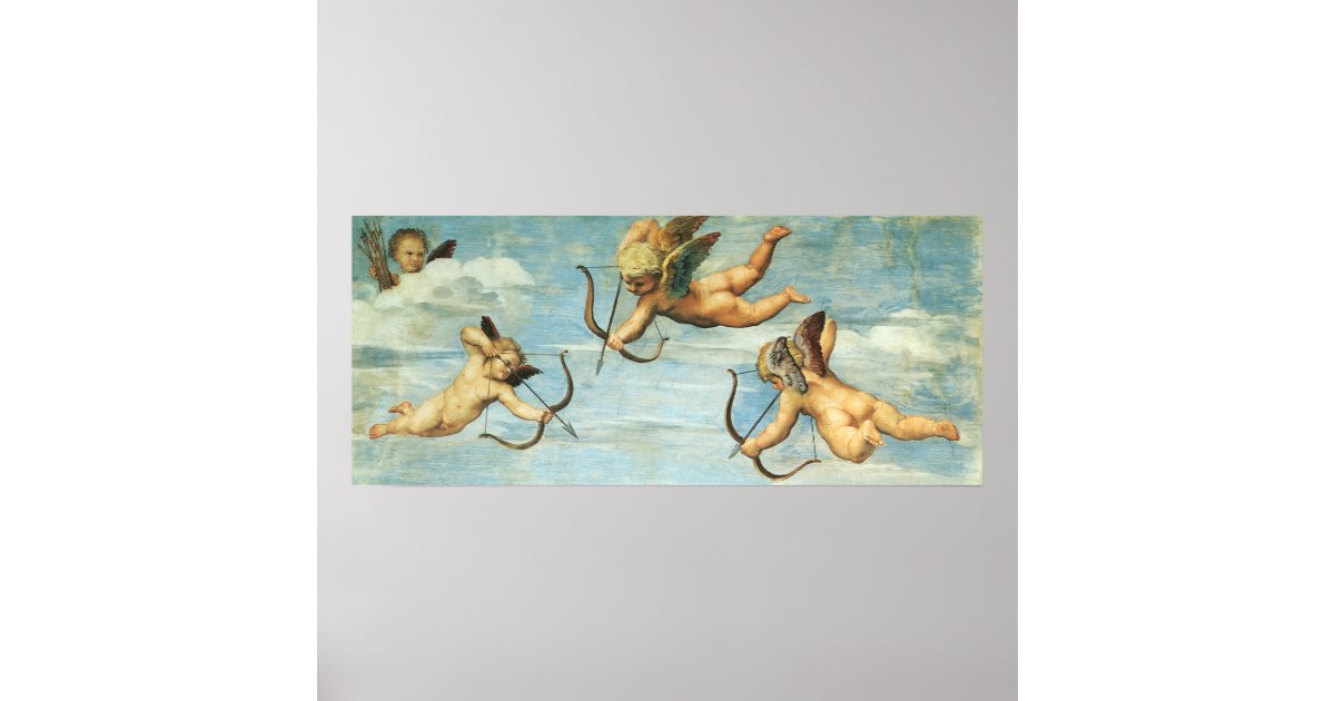 Triumph of Galatea Angels detail by Raphael Sanzio Poster | Zazzle