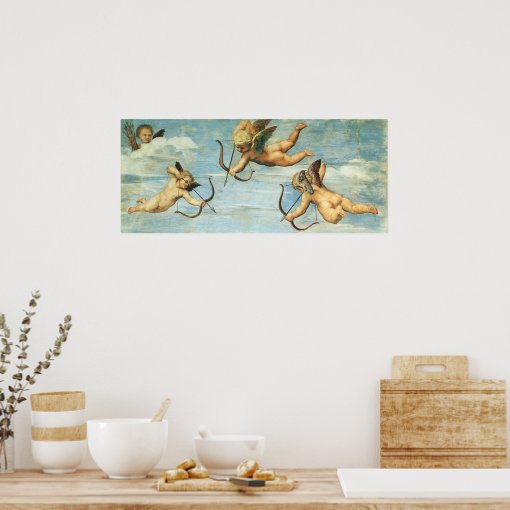 Triumph of Galatea Angels detail by Raphael Sanzio Poster | Zazzle