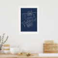 Triumph TR4A Engine Schematic Poster - Blueprint | Zazzle