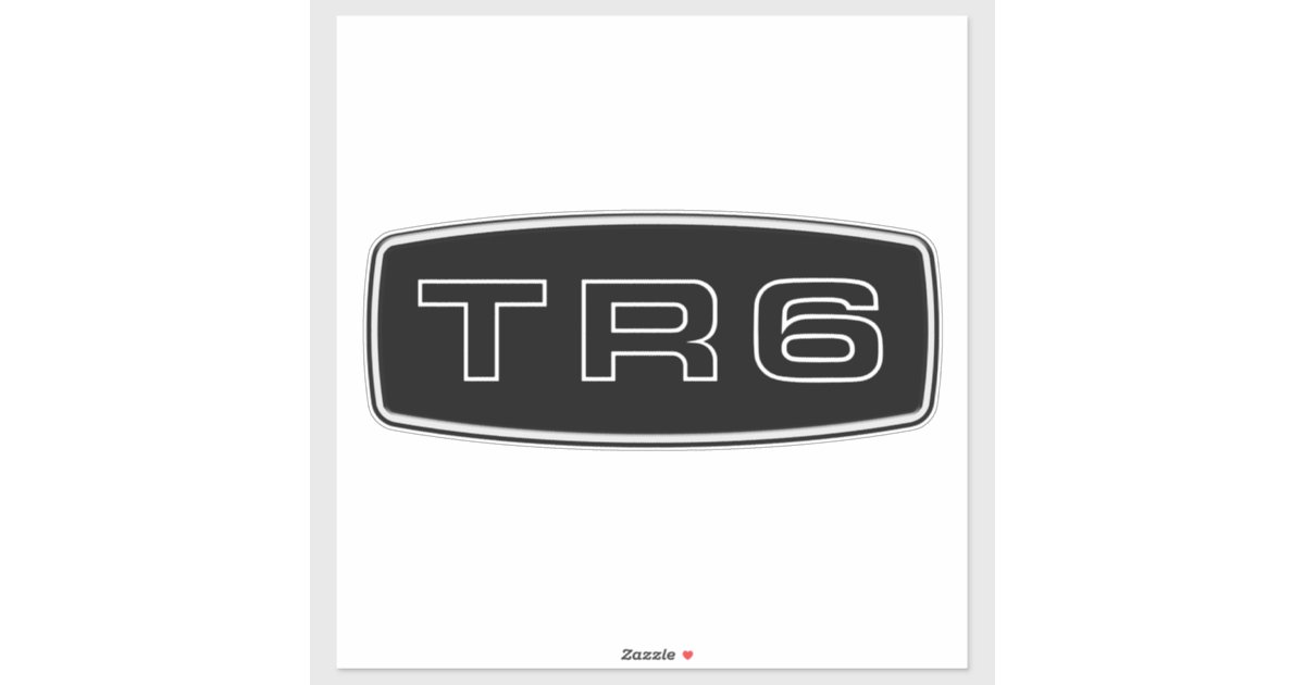 Triumph TR6 Grille Logo Sticker | Zazzle