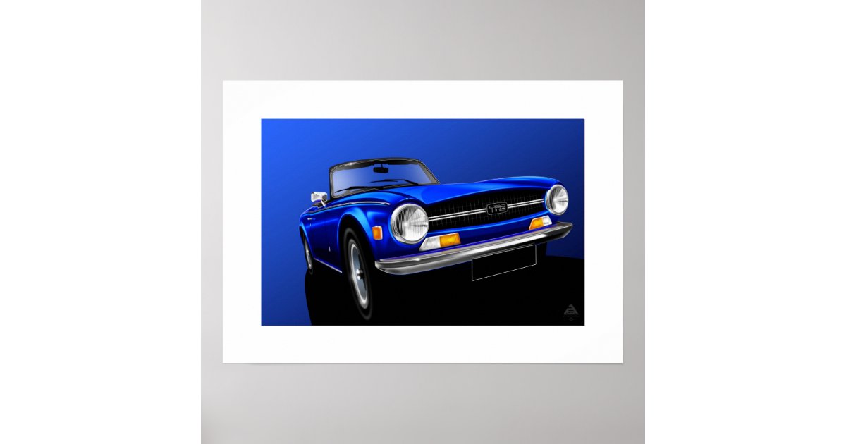 Triumph TR6 Poster | Zazzle