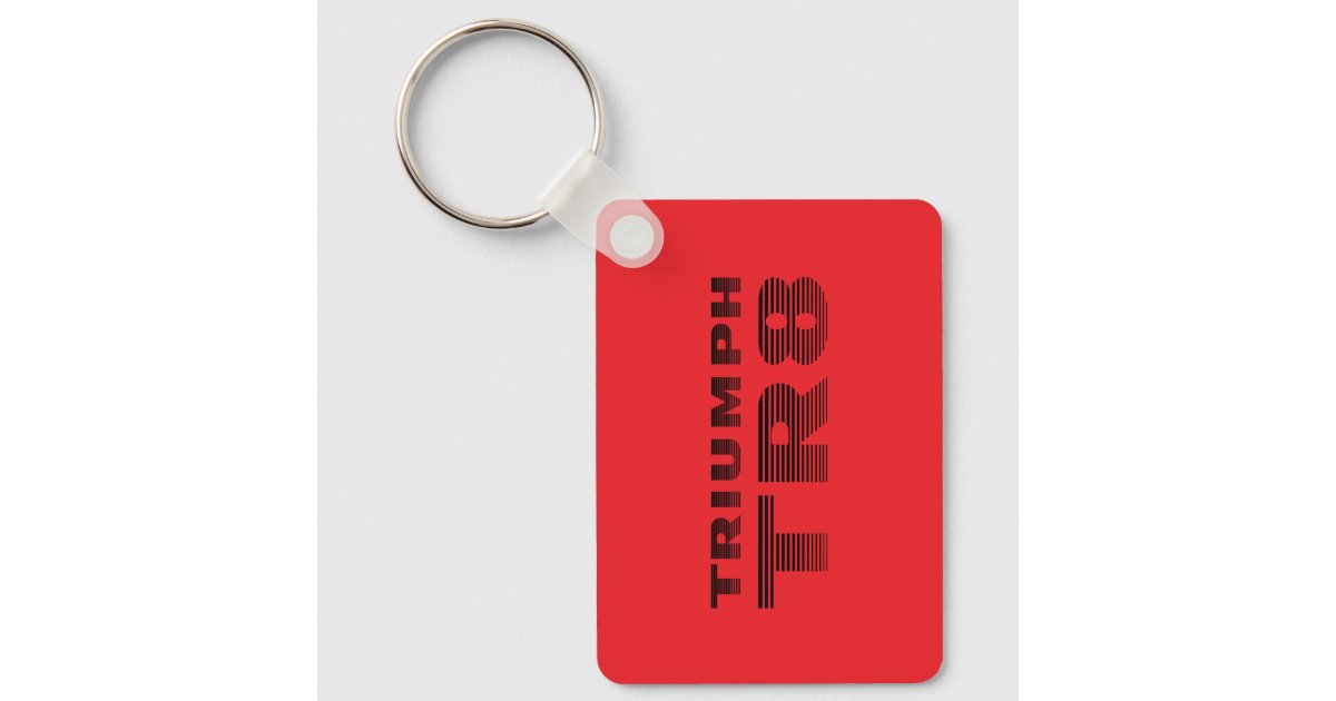 Triumph TR8 Logo + Laurel Wreath Keychain | Zazzle