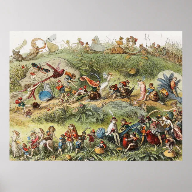 Triumphal March of The Elf King, Fairies,Goblins Poster | Zazzle