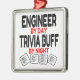 Trivia Buff Engineer Metal Ornament | Zazzle