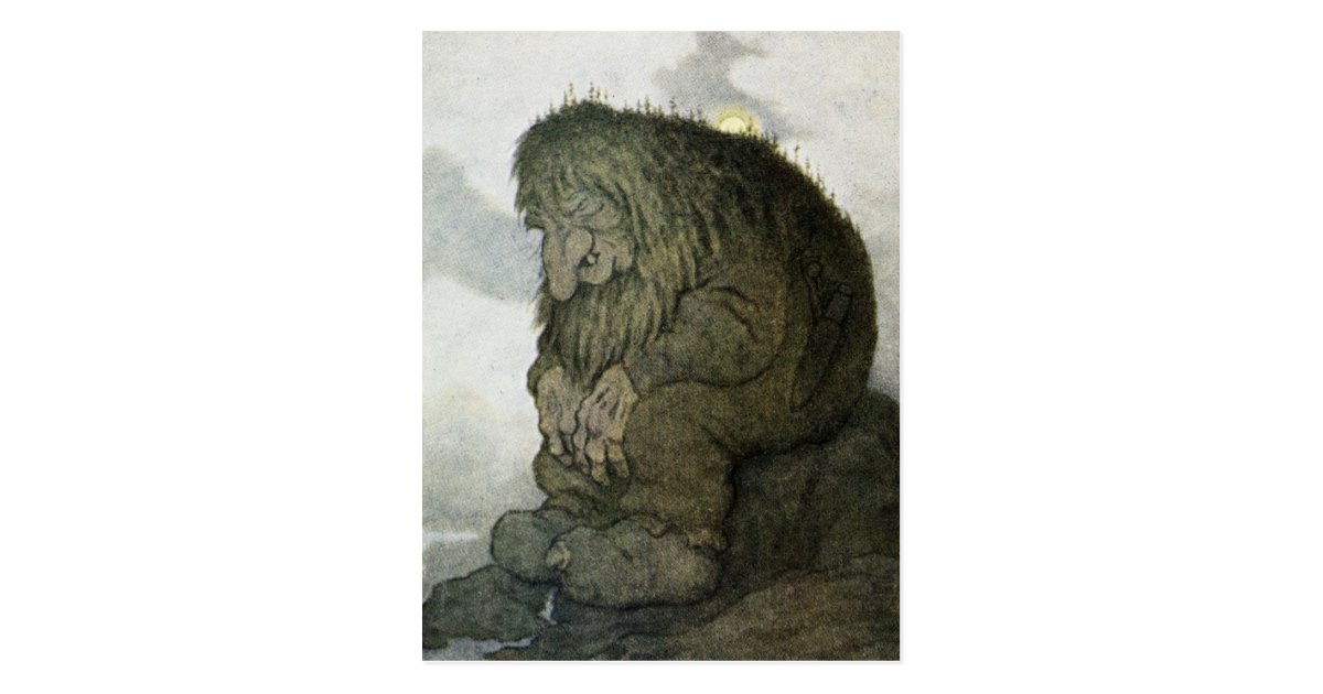 TROLL at Rest Postcard | Zazzle.com