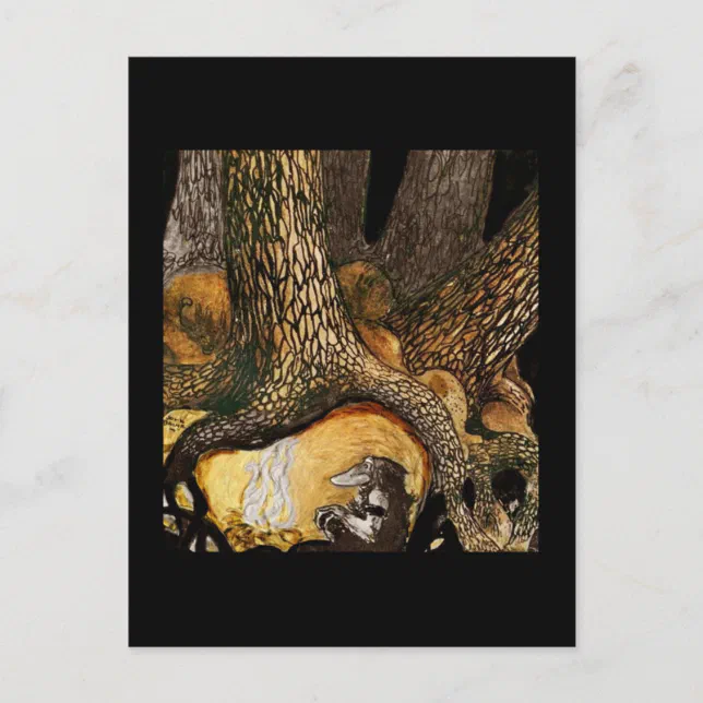 Troll by a Campfire Postcard | Zazzle