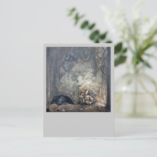 Troll Holding Child Postcard | Zazzle