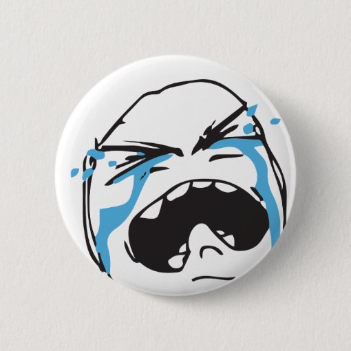 Troll Le Me Memes cryin Editable CHOOSE YOUR COLOR Pinback Button | Zazzle