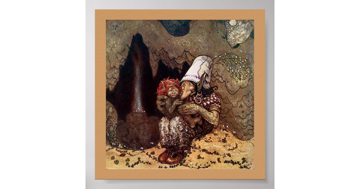 Troll Mother Beside a Campfire Poster | Zazzle