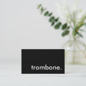 trombone. business card | Zazzle