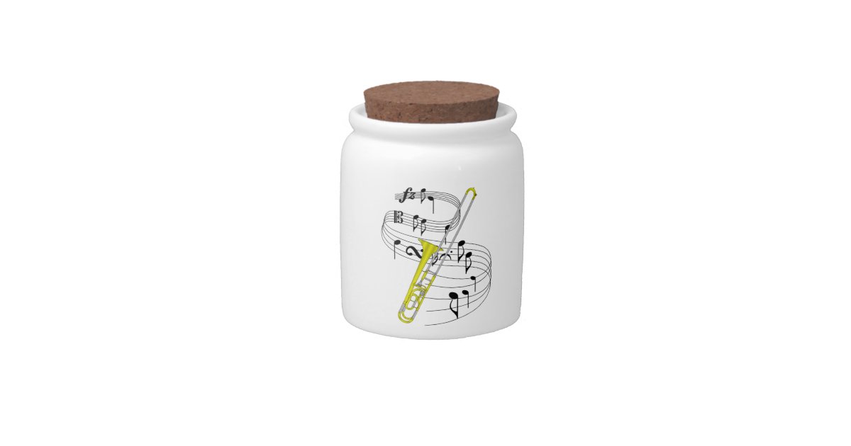 Trombone Candy Jar | Zazzle