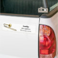 Trombone cartoon illustration bumper sticker | Zazzle