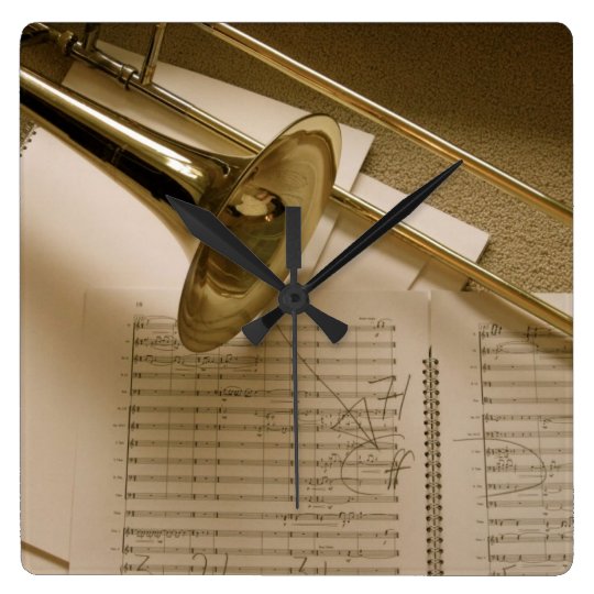 Trombone clock | Zazzle.com
