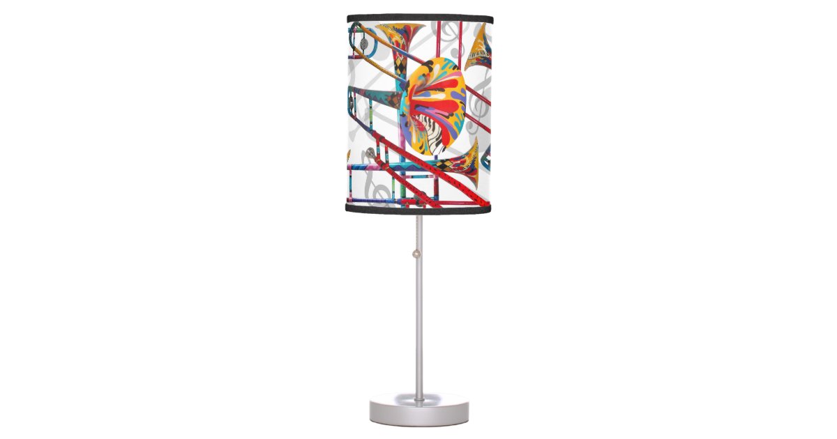 Trombone Lamp Colorful Trombone Design by Juleez | Zazzle