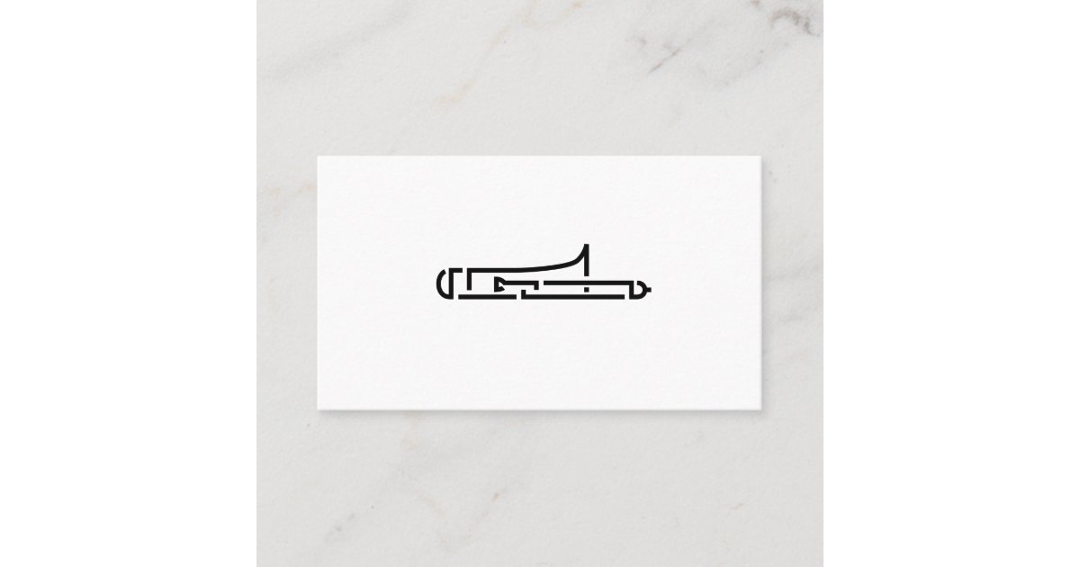Trombone Logo - Business Card | Zazzle