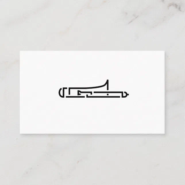 Trombone Logo - Business Card | Zazzle