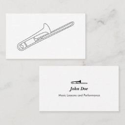 Trombone Logo - Business Card | Zazzle