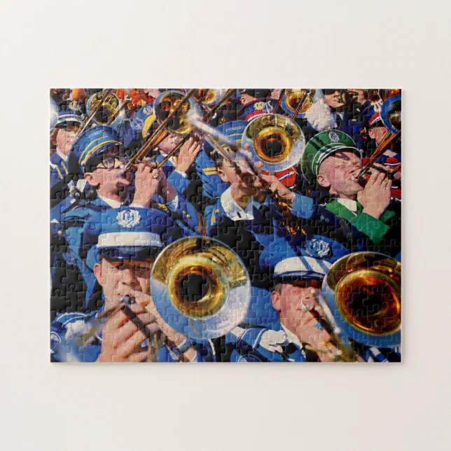 trombone mob AKA band geeks gone wild Jigsaw Puzzle | Zazzle