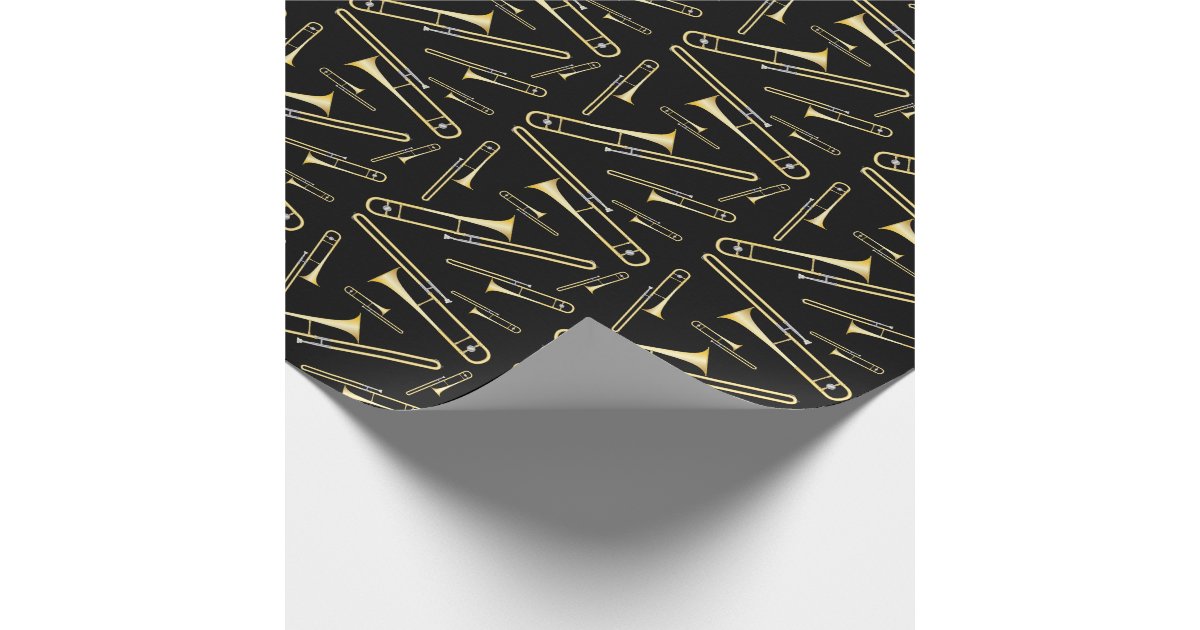 Trombone Musician Band Teacher Wrapping Paper | Zazzle
