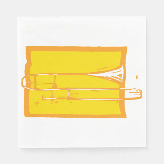 Trombone Paper Napkins | Zazzle