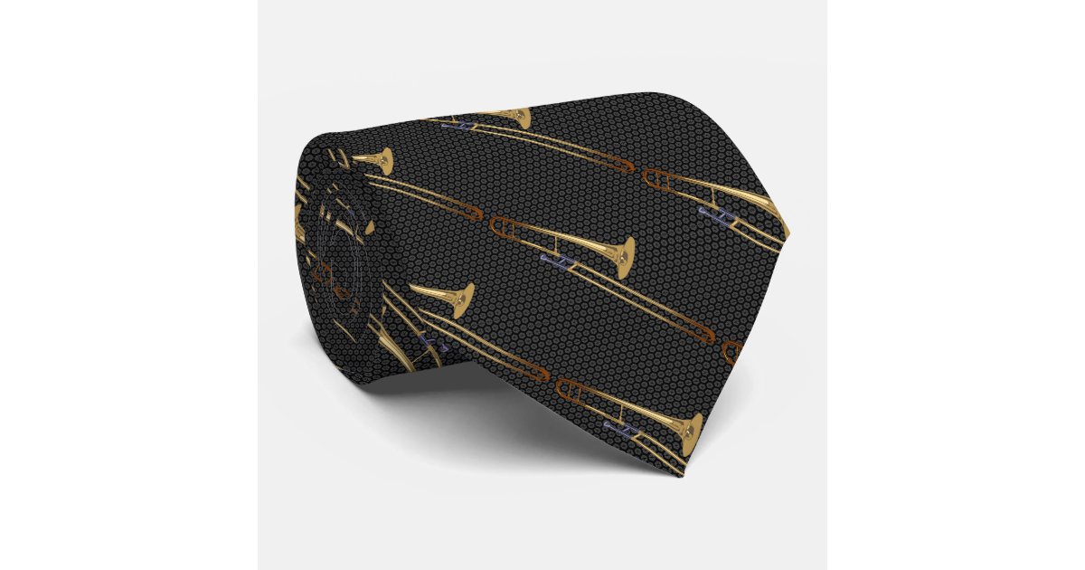 Trombone Player Neck Tie | Zazzle