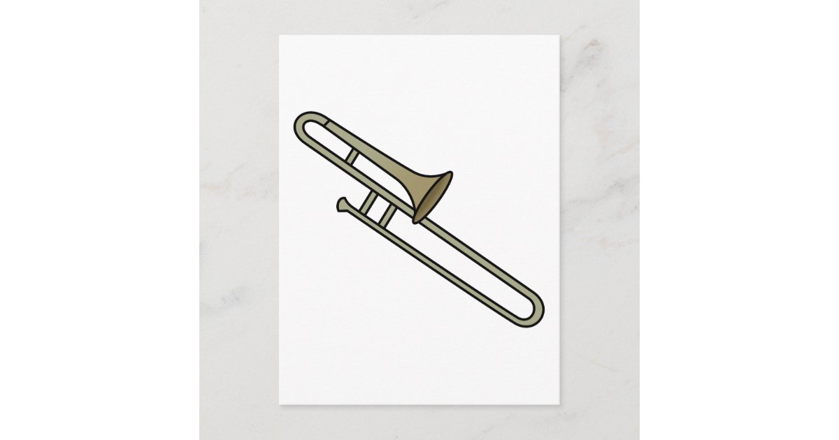 Trombone Postcard | Zazzle