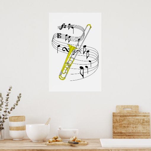 Trombone Poster | Zazzle