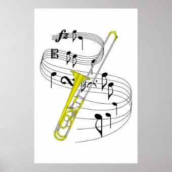 Trombone Poster | Zazzle