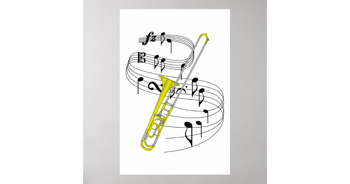 Trombone Poster | Zazzle