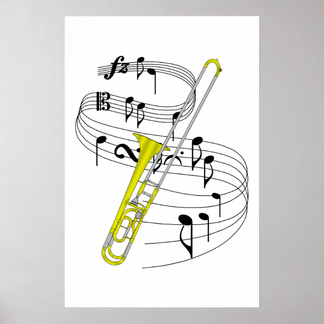 Trombone Poster | Zazzle