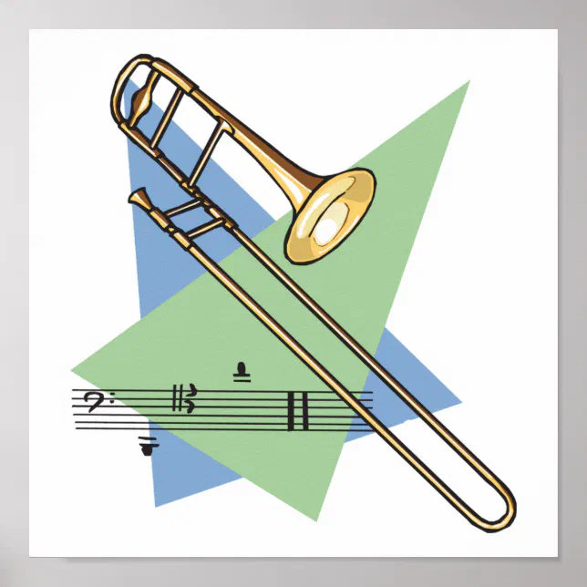 trombone poster | Zazzle