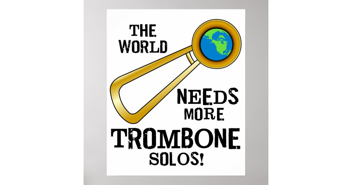 Trombone Solos Poster | Zazzle
