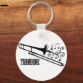 Trombone Vector Design Keychain | Zazzle
