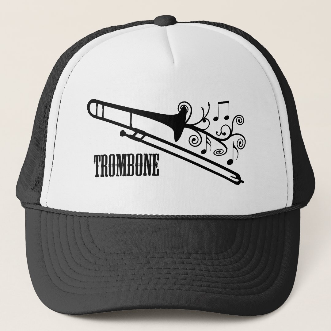 Trombone Vector Design Trucker Hat | Zazzle